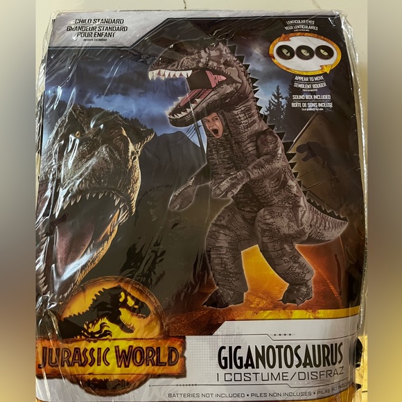 Jurassic World | Costumes | Inflatable Trex Dinosaur Child Costume ...